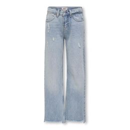 KIDS Only Jeans mit weitem Bein in Light Blue Denim | Gr.: 134
