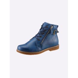 Andrea Conti Schn&uuml;rstiefelette in bleu | Gr.: 42