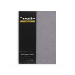 Traumschloss Premium Edel-Jersey Spannbettlaken in grau | Gr.: 90x200 cm - 100x220 cm