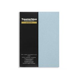 Traumschloss Premium Edel-Jersey Spannbettlaken in mittelblau | Gr.: 140-160 x 200-220 cm