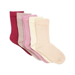 Minymo Strumpfhose "Ankle sock-rib (5-pack)" in Lila | Gr.: 23-26