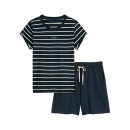 Marc O'Polo Marc O'polo Pyjama ' Mix N Match ' Damen Gr&ouml;&szlig;e L navy / wei&szlig; Winterkleid