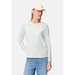 Camel Active Langarm-T-Shirt aus reiner Baumwolle in Hellblau | Gr.: M