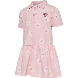 Hummel Kinder Sportshirt "Hmlmini Reg Flower Polo Dress S/S" in Rosa | Gr.: 80