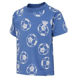 Hummel Shirt "Hmlmini Loose Aop T-Shirt S/S" in Blau | Gr.: 110