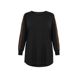 Stil Diva Shirt Damen Gr&ouml;&szlig;e XXL sand / pueblo / schwarz