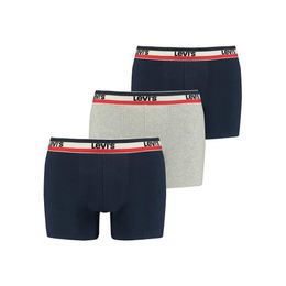 Levi's Levi ́s Boxershort 3er Pack in Marine/Grau | Gr.: XXL