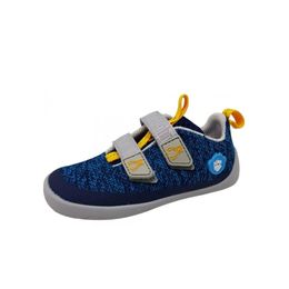 Affenzahn Klettschuh Knit Happy Penguin in Blau | Gr.: 29
