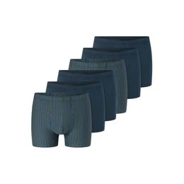 Schiesser Retro Short / Pant 95/5 Essentials - Organic Cotton in Dunkelblau / gr&uuml;n | Gr.: XL