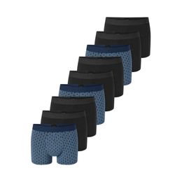 Schiesser Retro Short / Pant 95/5 Organic Cotton in Schwarz / blau | Gr.: XL