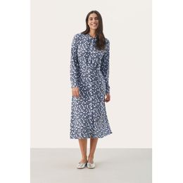PART TWO Kleid ShelbyPW Feminine Form in Faded Denim Graphic Print | Gr.: 40