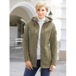 WITT WEIDEN Fleece-Jacke in schilf-meliert | Gr.: 40