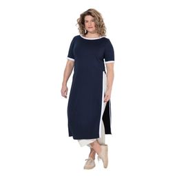 Ulla Popken Longshirt in marine | Gr.: 58-60