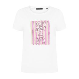 Zero Printshirt mit Aufdruck in Patch Cream/Pink | Gr.: 34