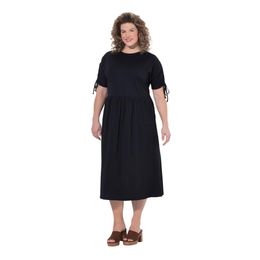 Ulla Popken Midikleid in schwarz | Gr.: 46-48