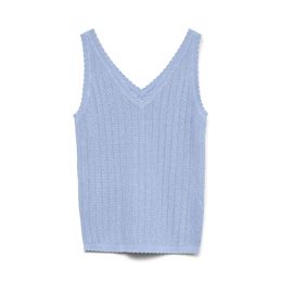 V&eacute;ro Moda Vero Moda Gestricktes Oberteil in Brunnera Blue | Gr.: S