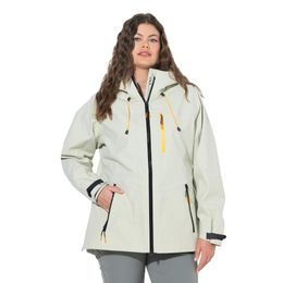 LAURAS&Oslash;N Funktionsjacke in hellgrau-gr&uuml;n | Gr.: 56-58