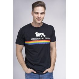 Lonsdale T-Shirt "Nelson Unisex T-Shirt normale Passform" in Schwarz | Gr.: XS