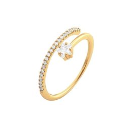 Steel_Art Fingerring Jella poliert in goldfarben | Gr.: 56