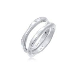 Elli Ring 925 Sterling Silber Ring Set in Silber | Gr.: 58