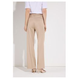 More & More More & More fein strukturierte, weite Hose in beige | Gr.: 40