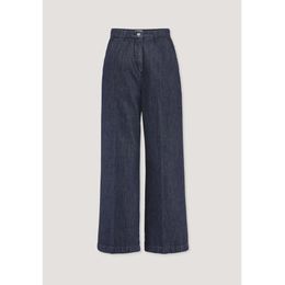 hessnatur Jeans ENNELIE Culotte Wide Leg aus Bio-Denim mit Kapok in medium blue | Gr.: w34-l29