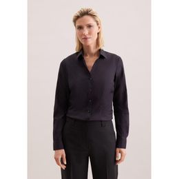 Seidensticker Hemdbluse Slim in Schwarz | Gr.: 40