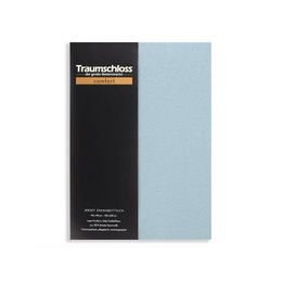 Traumschloss Comfort Jersey Spannbettlaken in mittelblau | Gr.: 180-200 x 200 cm
