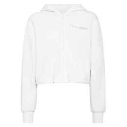 Plein Sport Zip-Up Hoodie 'Scratch' female White size XXXL