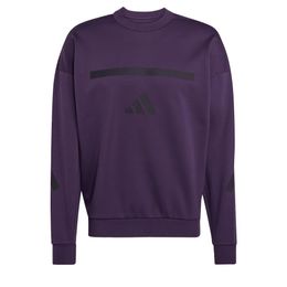 adidas Sportswear Sportsweatshirt 'Z.N.E.' Herren Gr&ouml;&szlig;e S dunkellila / schwarz