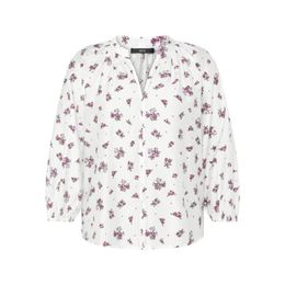 Zero Schlupfbluse mit Blumen Damen Gr&ouml;&szlig;e XXL creme