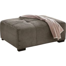 Jockenh&ouml;fer Hocker JOCKENH&Ouml;FER GRUPPE "Severino, B: 119 cm", grau (dunkelgrau), B:119cm H:44cm T:100cm, Cord: 95% Polyester, 5% Nylon, Hocker, Hocker, f&uuml;r ein komfortables Sitzgef&uuml;hl