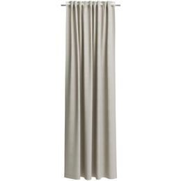 Neutex for you! Vorhang NEUTEX FOR YOU "BELMONDO", grau (taupe), B:138cm H:140cm, Polyester, Gardinen, Uni mit samtiger Oberfl&auml;che, nach Ma&szlig;