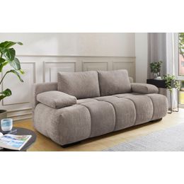 Jockenh&ouml;fer Schlafsofa JOCKENH&Ouml;FER GRUPPE "Reno, B: 213 cm, Liegefl. 148x200 cm", greige, B:213cm T:101cm, Korpus: 100% Polyester;Kissen: 100% Polyester, Sofas, Schlafsofa, mit Bettfunktion & Bettkasten