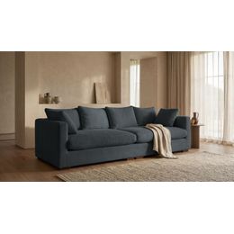 Big-Sofa Home Affaire "Coray", grau, B:266cm H:80cm T:113cm, 100% PES, Sofas, Big-Sofa, extra weich und kuschelig, F&uuml;llung mit Federn und Daunen