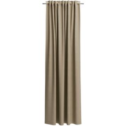 Neutex for you! Vorhang NEUTEX FOR YOU "BELMONDO", beige (leinen), B:138cm H:260cm, Polyester, Gardinen, Uni mit samtiger Oberfl&auml;che, nach Ma&szlig;