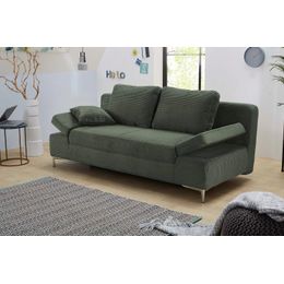 Jockenh&ouml;fer Schlafsofa JOCKENH&Ouml;FER GRUPPE "Jano, B: 202 cm, Liegefl. 144x200 cm", gr&uuml;n, B:202cm T:103cm, Sofas, Schlafsofa, mit Bettfunktion, Bettkasten, Armteilverstellung & 1 Zierkissen