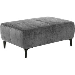 Jockenh&ouml;fer Hocker JOCKENH&Ouml;FER GRUPPE "Salo, B: 114 cm", grau, B:114cm T:81cm, Chenille: 100% Polyester, Hocker, Hocker, im Retrolook mit Wellenunterfederung und frei im Raum stellbar