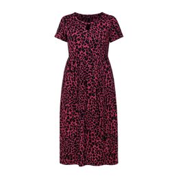 Stil Diva Kleid Damen Gr&ouml;&szlig;e 46 pitaya / magenta / schwarz Winterkleid