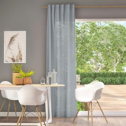 Neutex for you! Vorhang NEUTEX FOR YOU "Mara-ECO" Gr. 1, grau (hellgrau), B:144cm H:245cm, Jacquard, Polyester, Gardinen