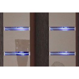 LED Glaskantenbeleuchtung Home Affaire, blau, B:6,3cm, Leuchten