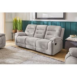 Jockenh&ouml;fer 3-Sitzer JOCKENH&Ouml;FER GRUPPE "Sylt, B: 220 cm", grau, B:220cm H:103cm T:98cm, Sofas, mit Relaxfunktion und Liegefunktion, Federkern-Polsterung