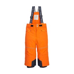 Skihose "FISW 48 MNS SKI PNTS", M&auml;dchen, Gr. 110/116, Normalgr&ouml;&szlig;en, orange (dunkelorange), Obermaterial: 100% Polyester;Futter: 100% Polyester;F&uuml;llung: 100% Polyester, FIRST INSTINCT BY Killtec, Hosen Skihose, Wasser- und winddichte Schneehose mit Grow-Up-Funktion