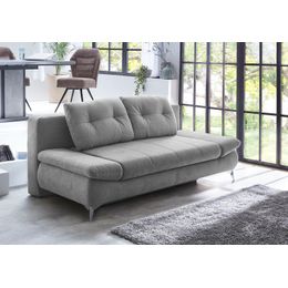 Jockenh&ouml;fer Schlafsofa JOCKENH&Ouml;FER GRUPPE "Mats, B: 200 cm, Liegefl. 160x200 cm", grau (hellgrau), B:200cm H:92cm T:100cm, Microfaser (92% Polyester, 8% Nylon), Sofas, Schlafsofa, mit Bettfunktion, Bettkasten & Armteilverstellung
