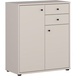 Kommode FORTE, B:73,7cm H:85,5cm T:34,8cmsand, Dekorfolie, FSC-zertifizierter Holzwerkstoff, Flur, Sideboards, "Tempra, Kommode, 2 T&uuml;ren, 2