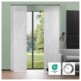 Neutex for you! Schiebegardine NEUTEX FOR YOU "BEAM" Gr. 1, silber (silberfarben), B:60cm H:245cm, Polyester, Gardinen, Abstraktes Muster
