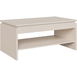 Couchtisch FORTE, B:100cm H:45,5cm T:56cmsand, sand, sand, Wohnzimmer, Tische, "Couchtisch, Ablage, Stauraum, als Esstisch nutzbar",