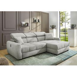 Jockenh&ouml;fer Ecksofa, B:270cm T:115cmhellgrau 432, 19, JOCKENH&Ouml;FER GRUPPE, Korpus: 100% Polyester;Kissen: 100% Polyester, Wohnzimmer, Sofas, "Move L-Form, B: 270