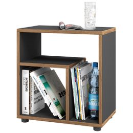 Couchtisch Vcm "Holz Beistelltisch Couchtisch Sofatisch Zeito", braun (anthrazit, honig, eiche), B:50cm T:30cm, Tische, Couchtisch