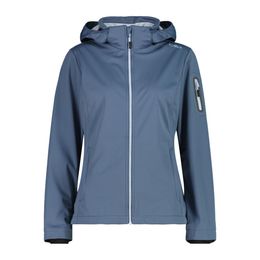 Softshelljacke CMP, Damen, Gr. 38, space, Softshell, Obermaterial: 100% Polyester. Futter: 100% Polyester, hoch geschlossener Ausschnitt, eingefasste Kante, Jacken Softshelljacke